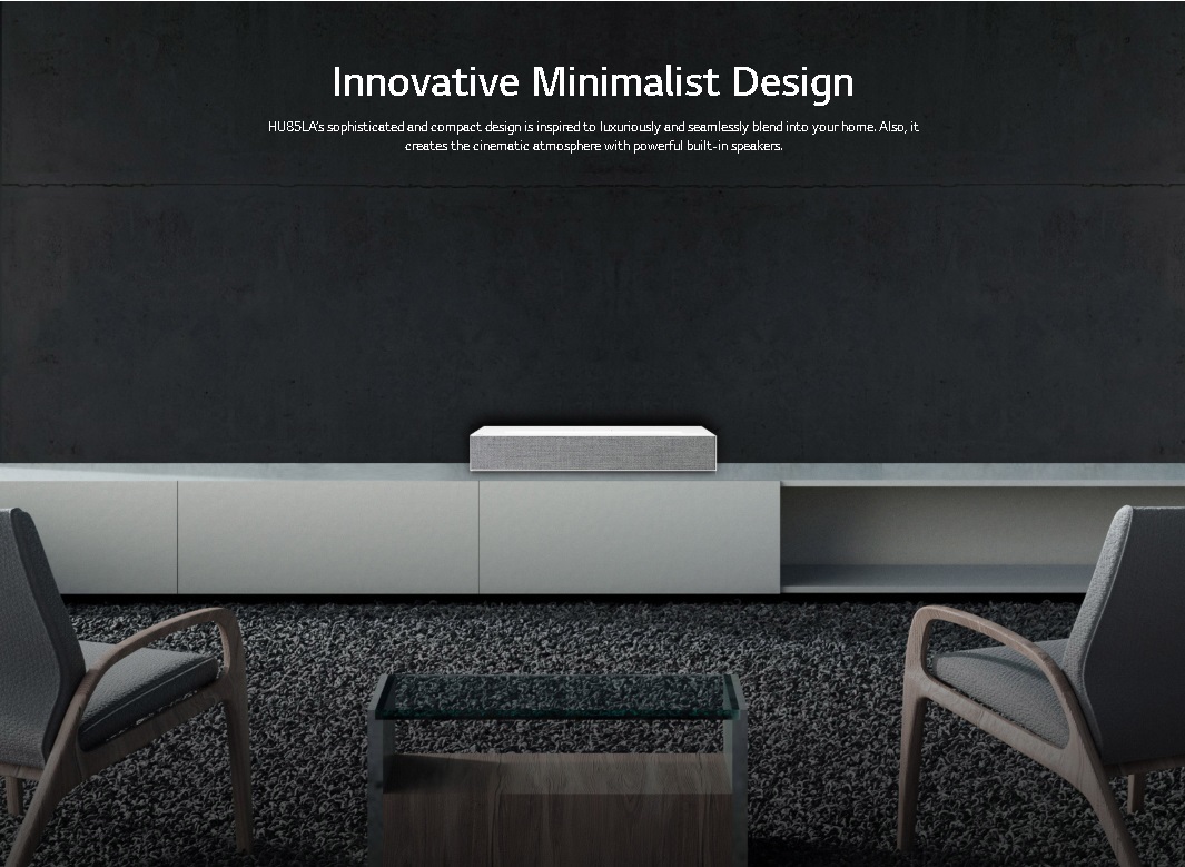 LG HU85LA 4K UHD Laser Smart Home Theater CineBeam Projector ...